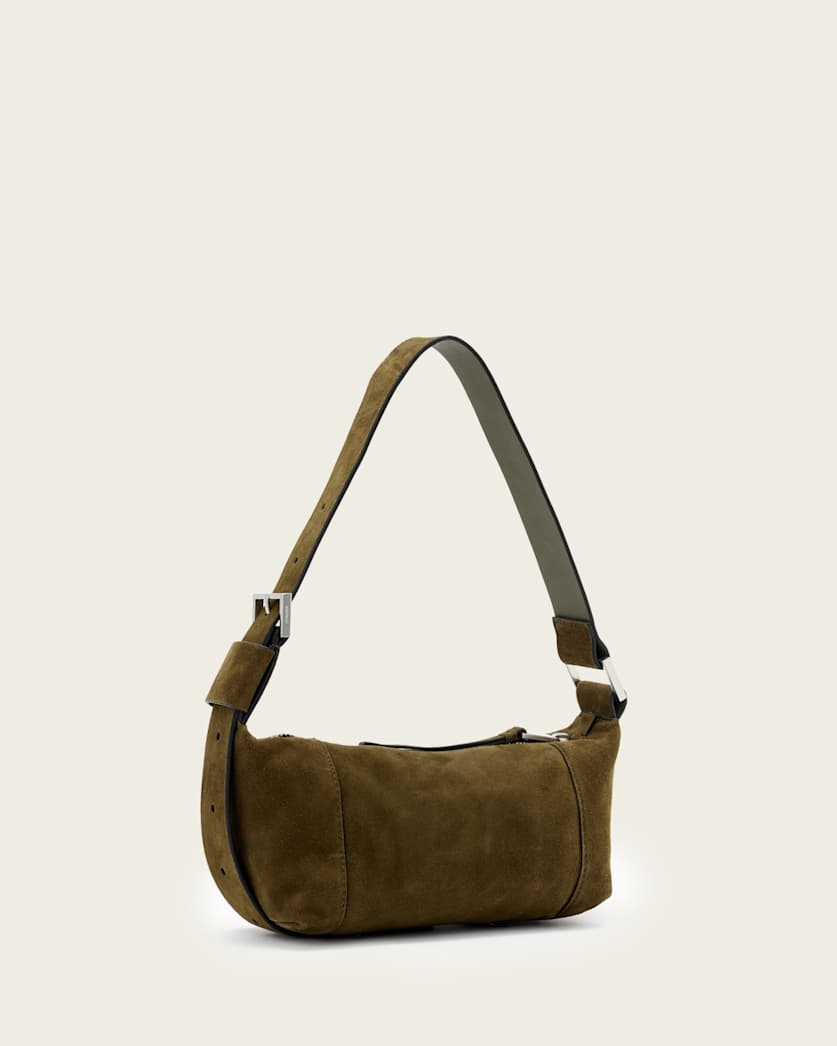 Vega Suede Mini Bag Olive Green | ALLSAINTS US
